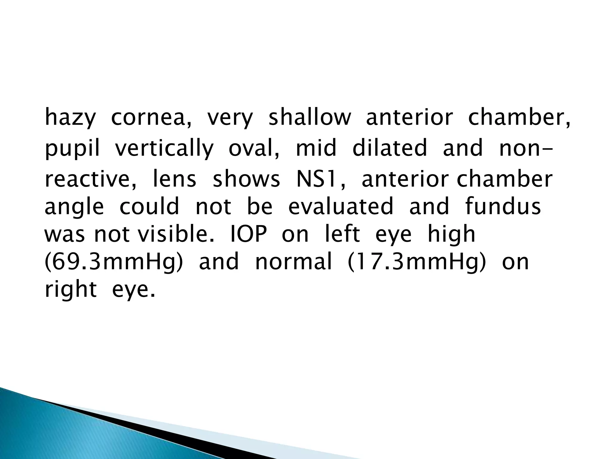 glaucoma case presentation | PPTX