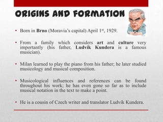 Milan kundera | PPTX | Books and Literature