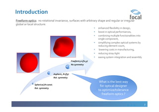 Optical modeling and design of freeform surfaces using anisotropic ...