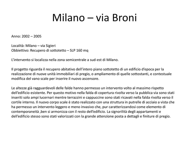 Milano - via Sigieri | PPTX | Remodeling & Construction | Home & Garden