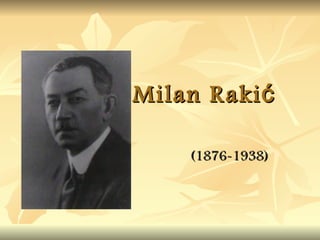 Milan Rakic lazar Ivkovic | PPT