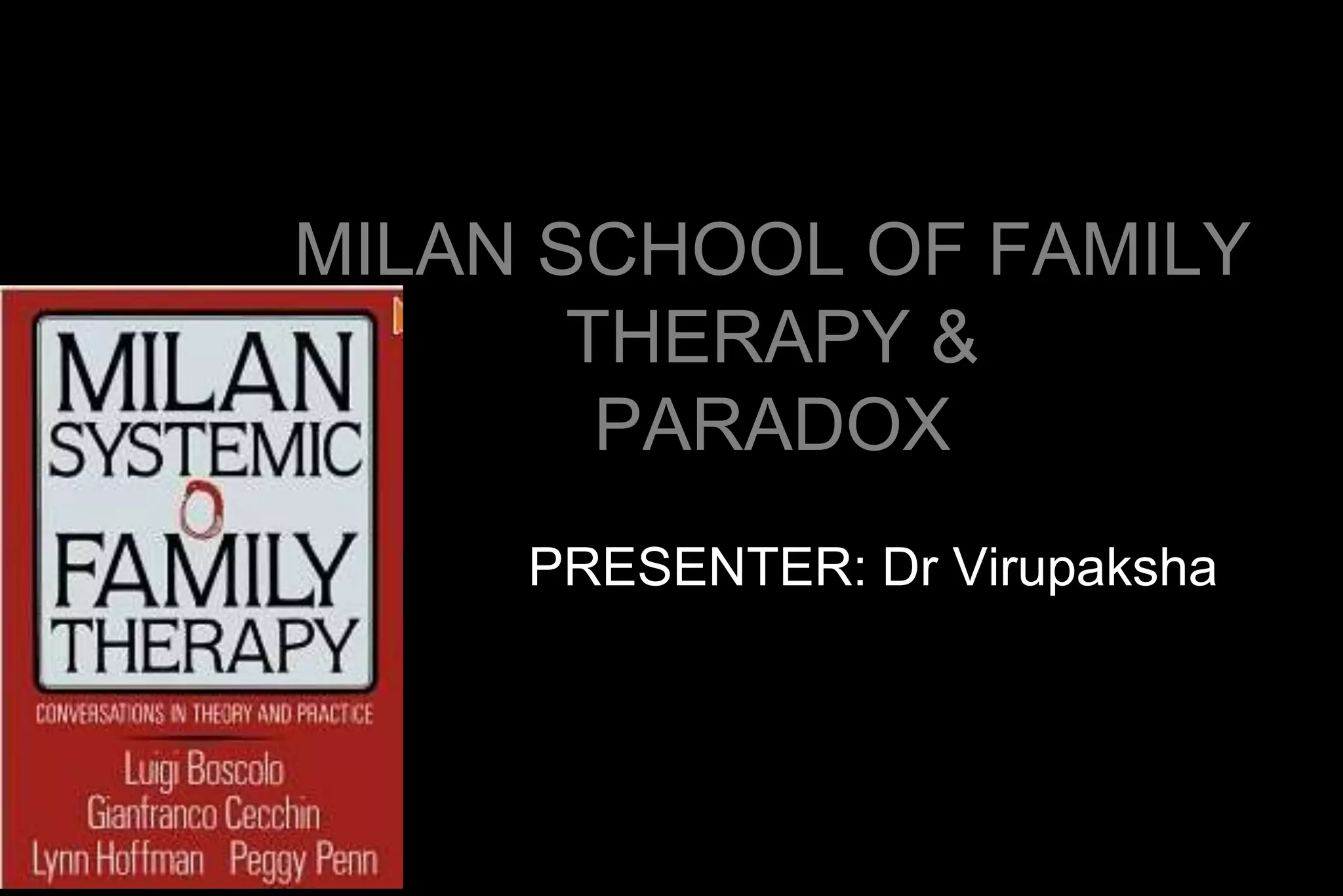 Milan school of family therapy | PPTX