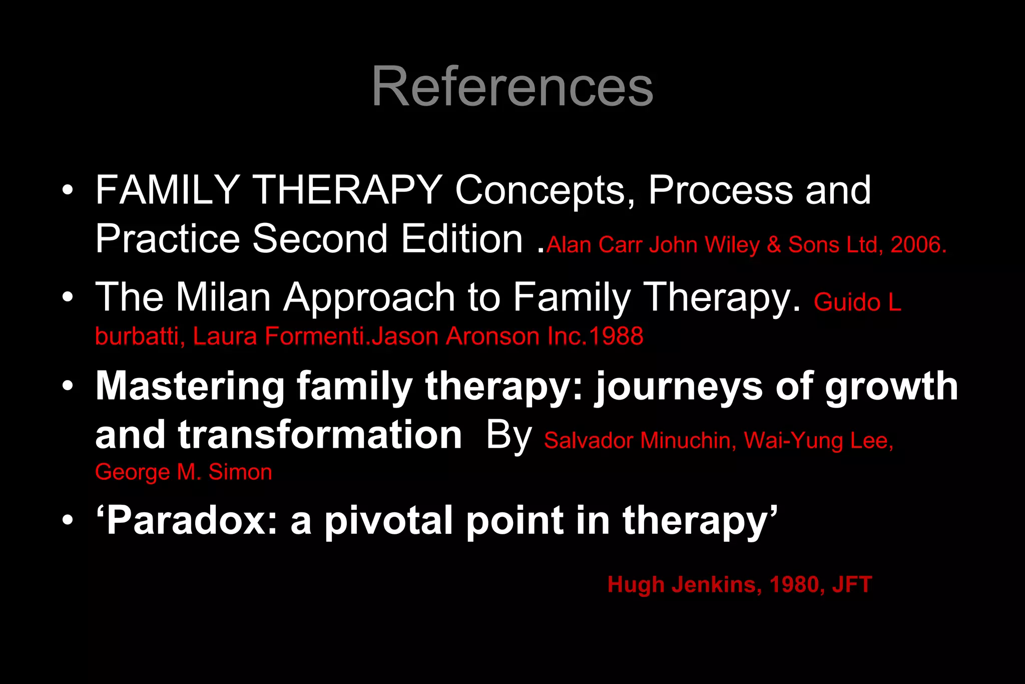 Milan school of family therapy | PPTX