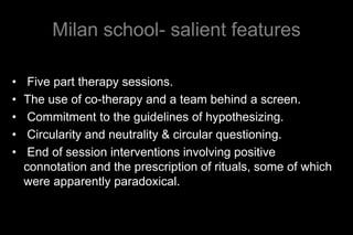 Milan school of family therapy | PPTX