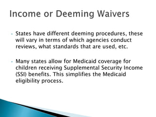 Part 2 Medicaid & Military Families: Children with Special Needs | PPT