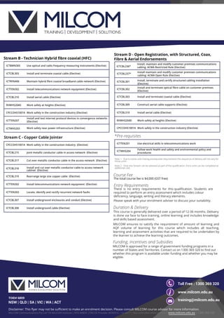 Milcom ict30415 certificate iii in telecommunications network build and operate.v2.2 new | PDF