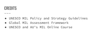 Understanding Media and Information Literacy | PDF