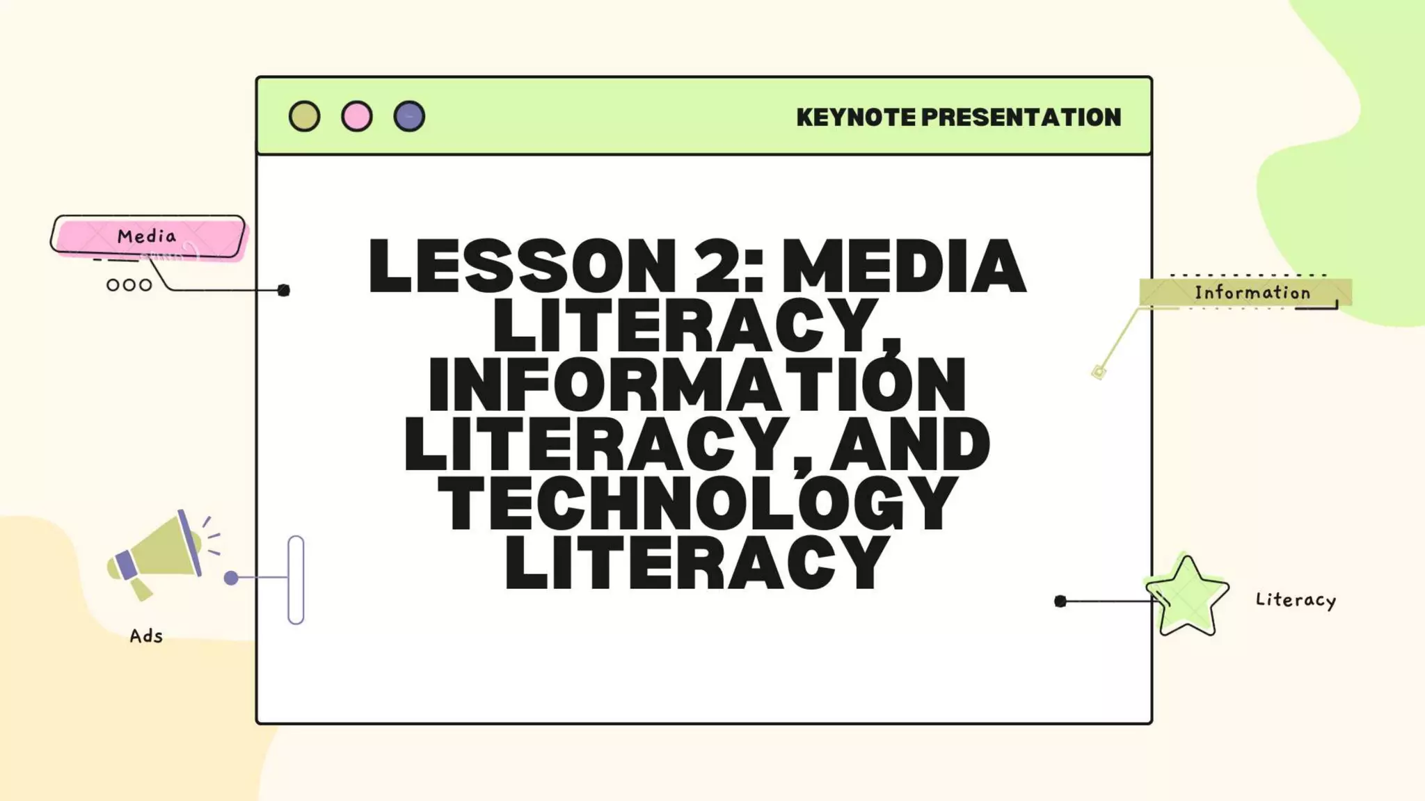 MIL media literacy, information literacy, technology literacy | PPTX