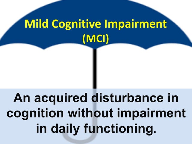 Mild cognitive impairment | PDF