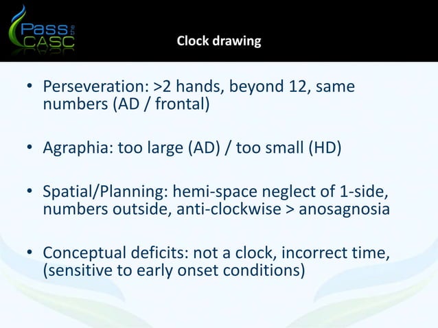 Pass the CASC - Mild Cognitive Impairment - Tutorial for MRCpsych CASC ...