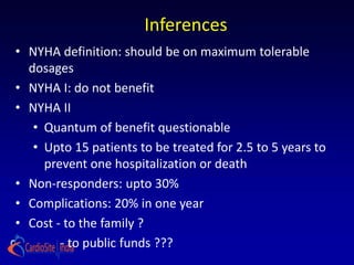 Mild heart failure (nyha i and ii) patients should not receive crt | PPTX