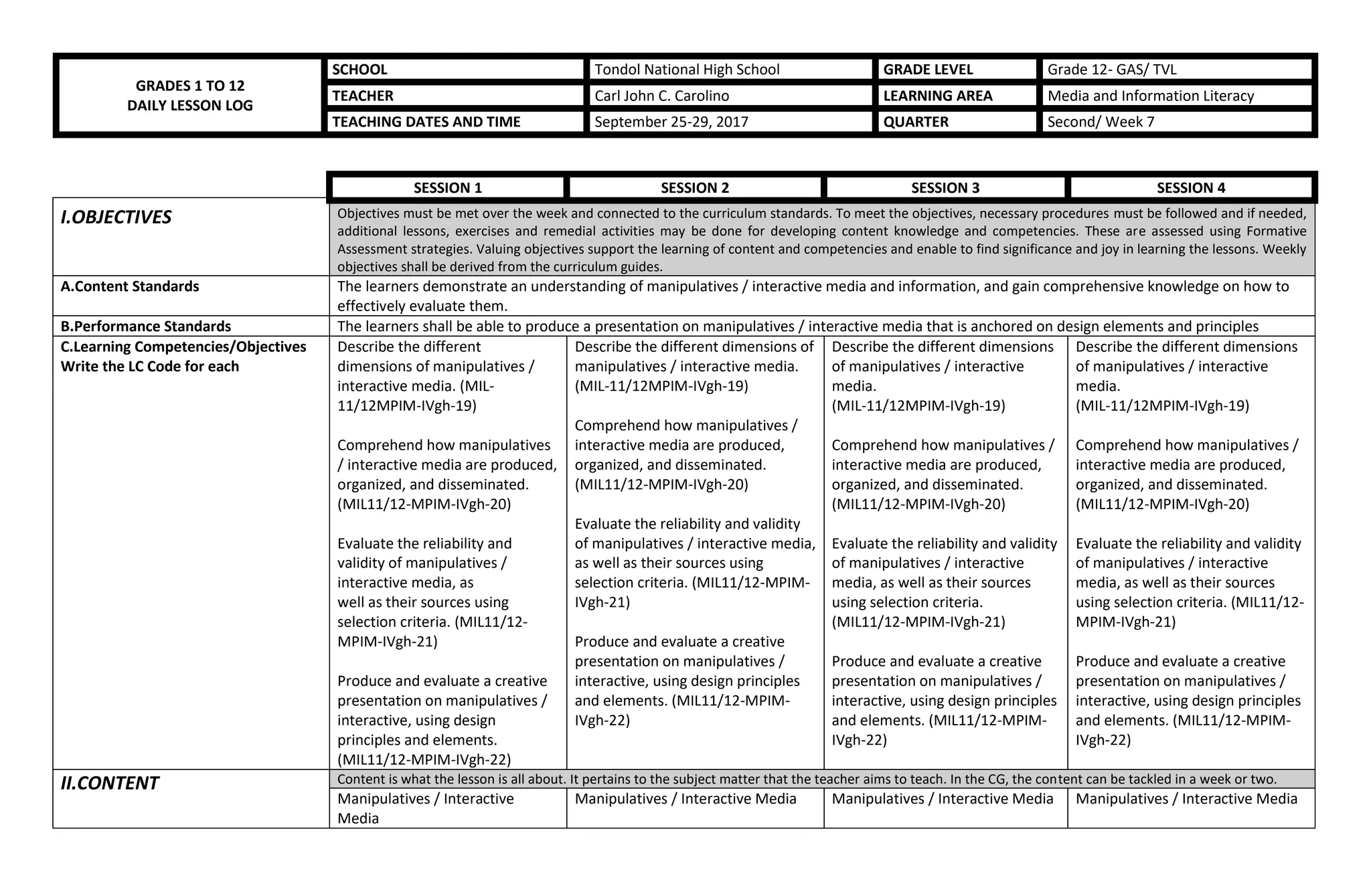 MIL DLL September 25- 29, 2017 Grade 12.docx