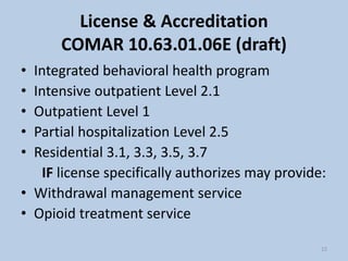 Accreditation Presentation for COMAR Regulation | PPT