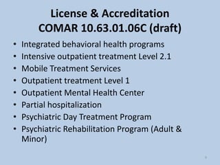 Accreditation Presentation for COMAR Regulation | PPT