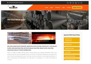Mild Steel SS400 Plates, MS High Tensile SS400 Sheet Supplier | PDF