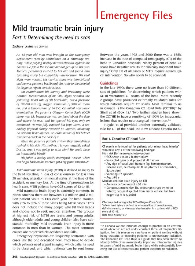 Mild traumatic brain injury | PDF | Death, Injury, or Military Conflict | Sensitive Topics