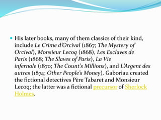 éMile gaboriau | PPT