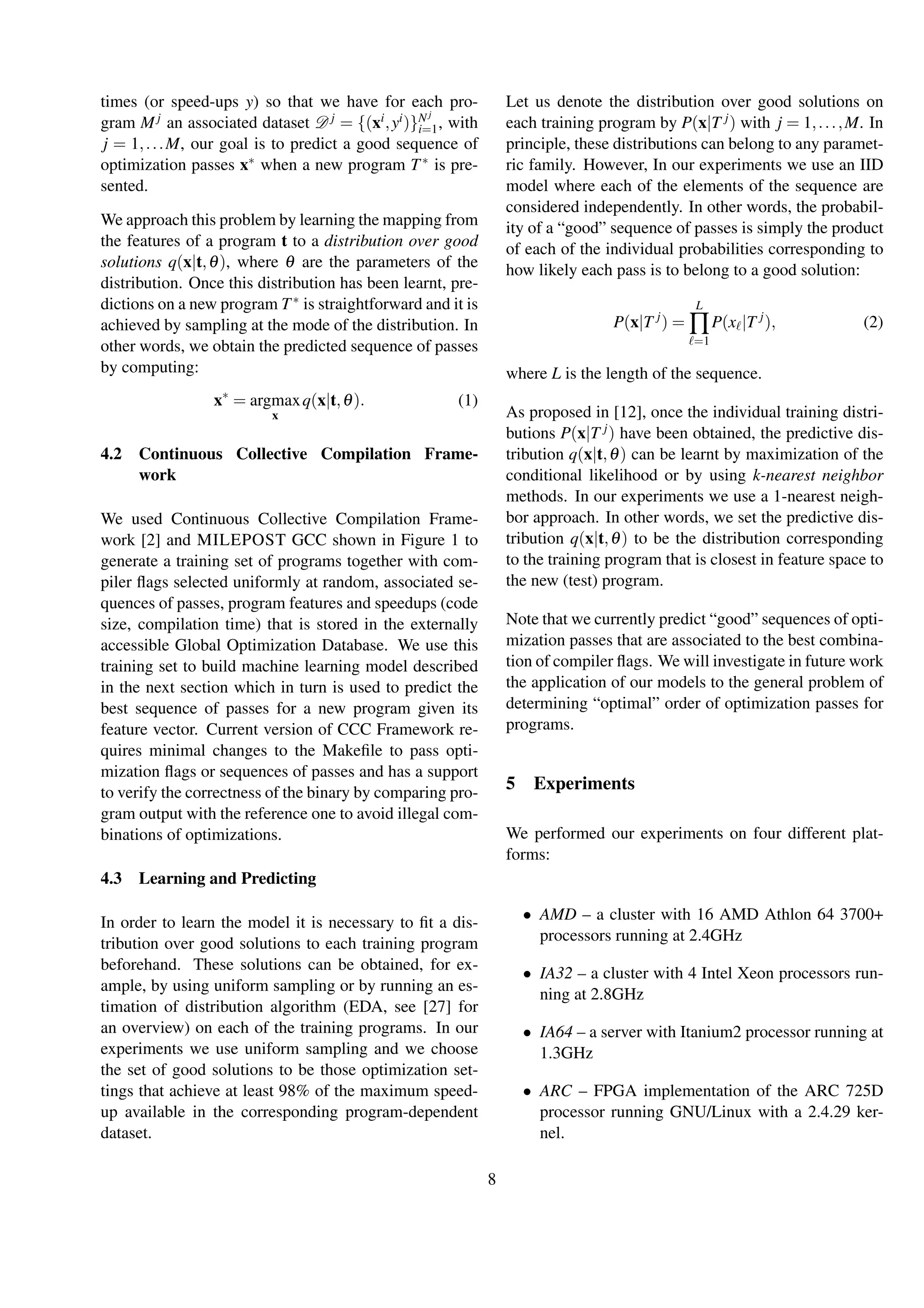MILEPOST GCC: machine learning based research compiler | PDF