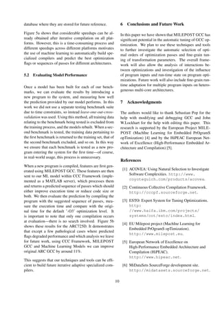 MILEPOST GCC: machine learning based research compiler | PDF