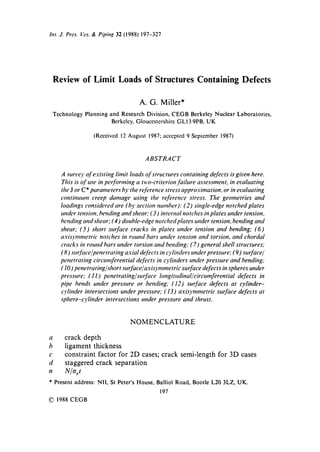 Miller limit load | PDF