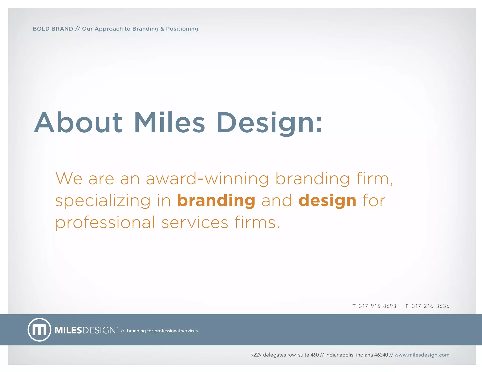 Miles Design branding process | PPT
