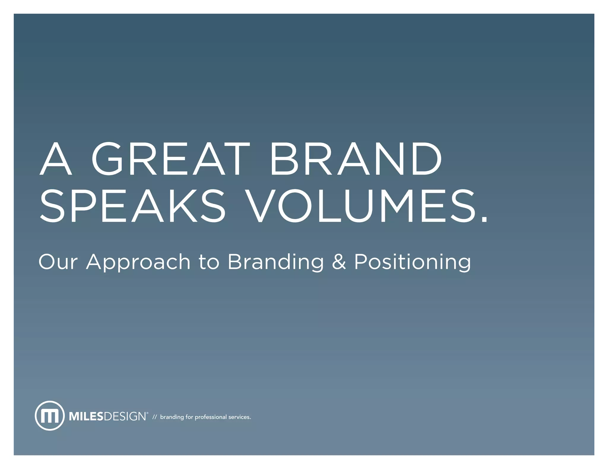 Miles Design branding process | PPT
