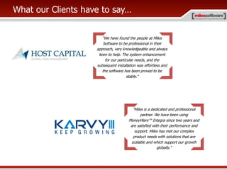 Miles Corporate Presentation | PPT