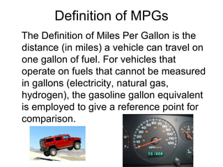 Miles Per Gallon | PPT