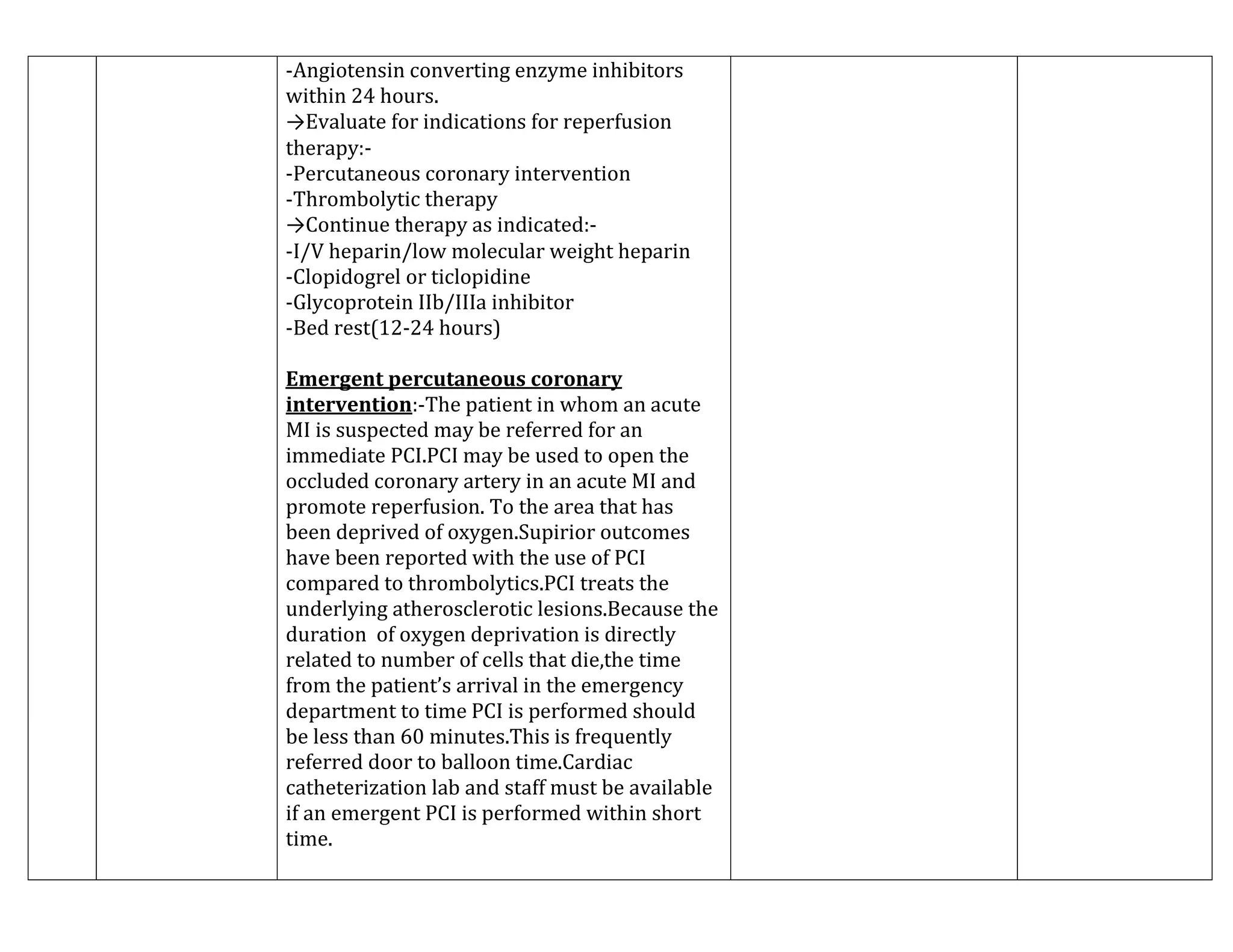 lesson plan on Myocardial infarction | DOCX | Heart and Cardiovascular ...