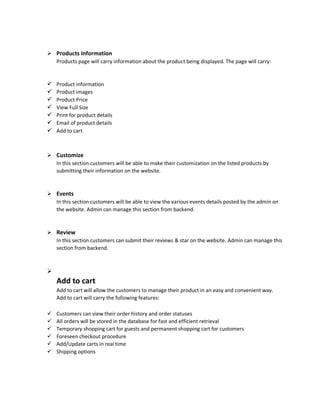 E-commerce Proposal | PDF