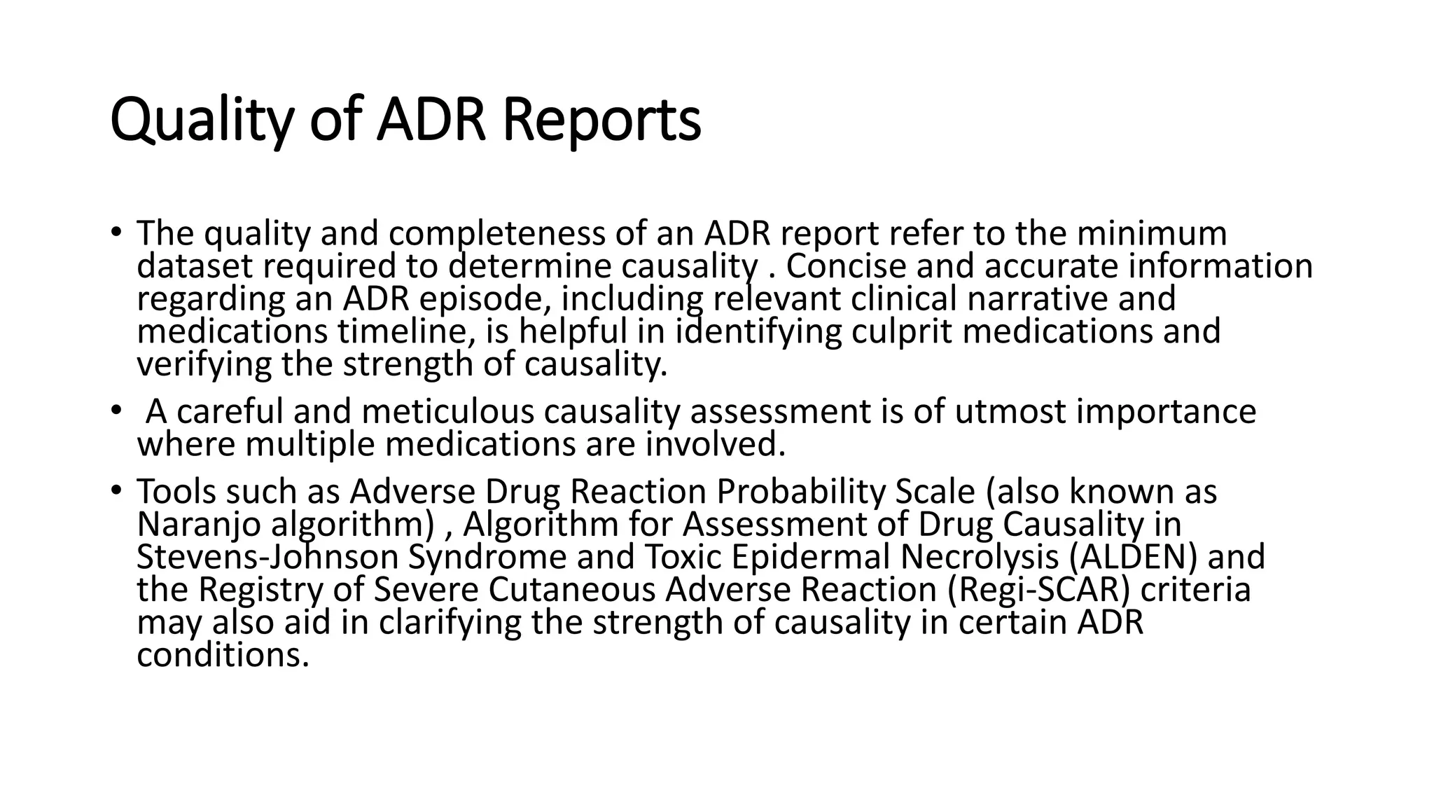 milestone.pptx,ADR reporting,setting up adverse drug reaction | PPT