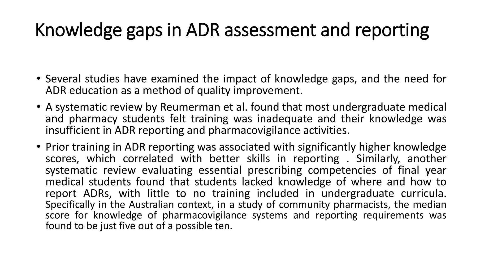 milestone.pptx,ADR reporting,setting up adverse drug reaction | PPT