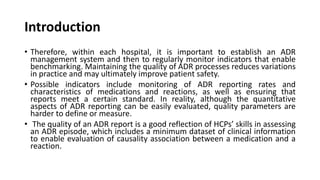 milestone.pptx,ADR reporting,setting up adverse drug reaction | PPT