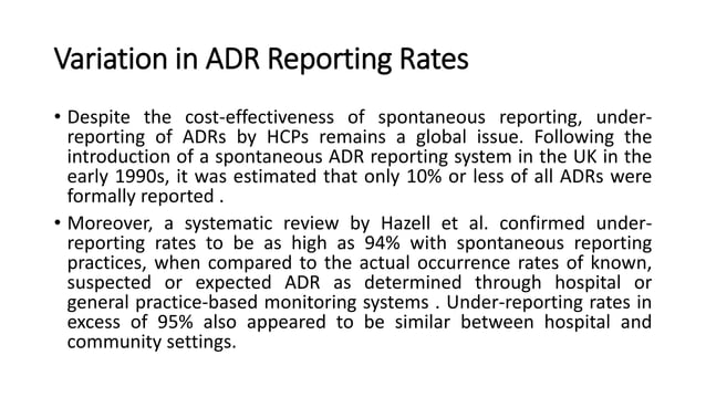 milestone.pptx,ADR reporting,setting up adverse drug reaction | PPT