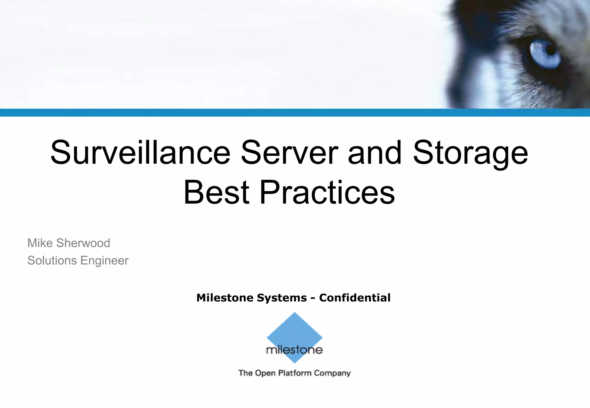 Milestone Server And Storage Best Practice | PDF | Data Storage and Warehousing | Computing