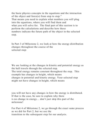 Milestone 2 Guidance For your final project… Most importa.docx