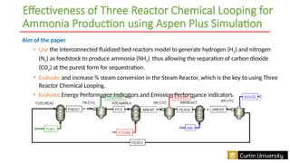 Investigation into Chemical Looping Combustion and Three Reactor ...