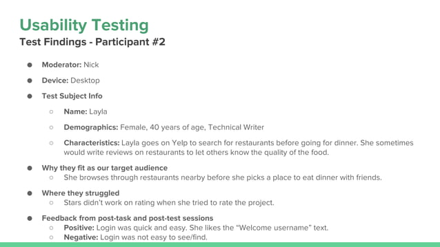 Milestone 6 pptx-- usability testing & final prototype | PPTX