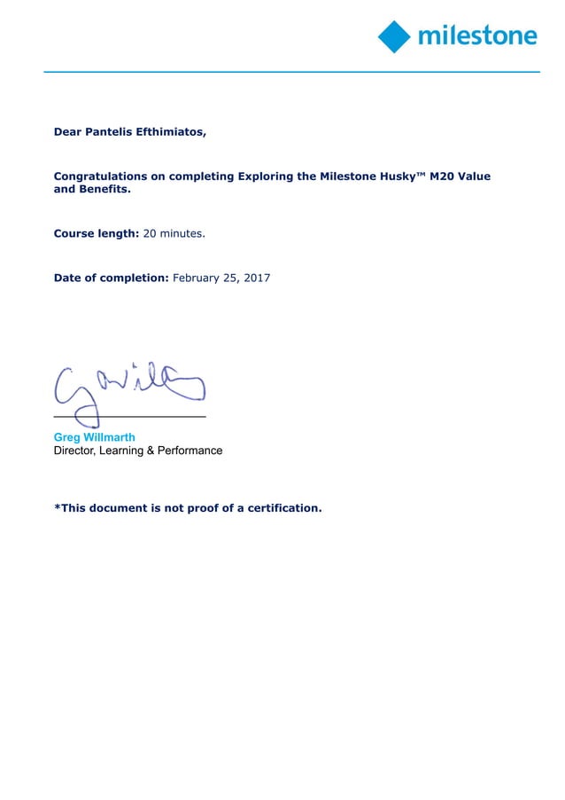 Milestone eight certificates | PDF