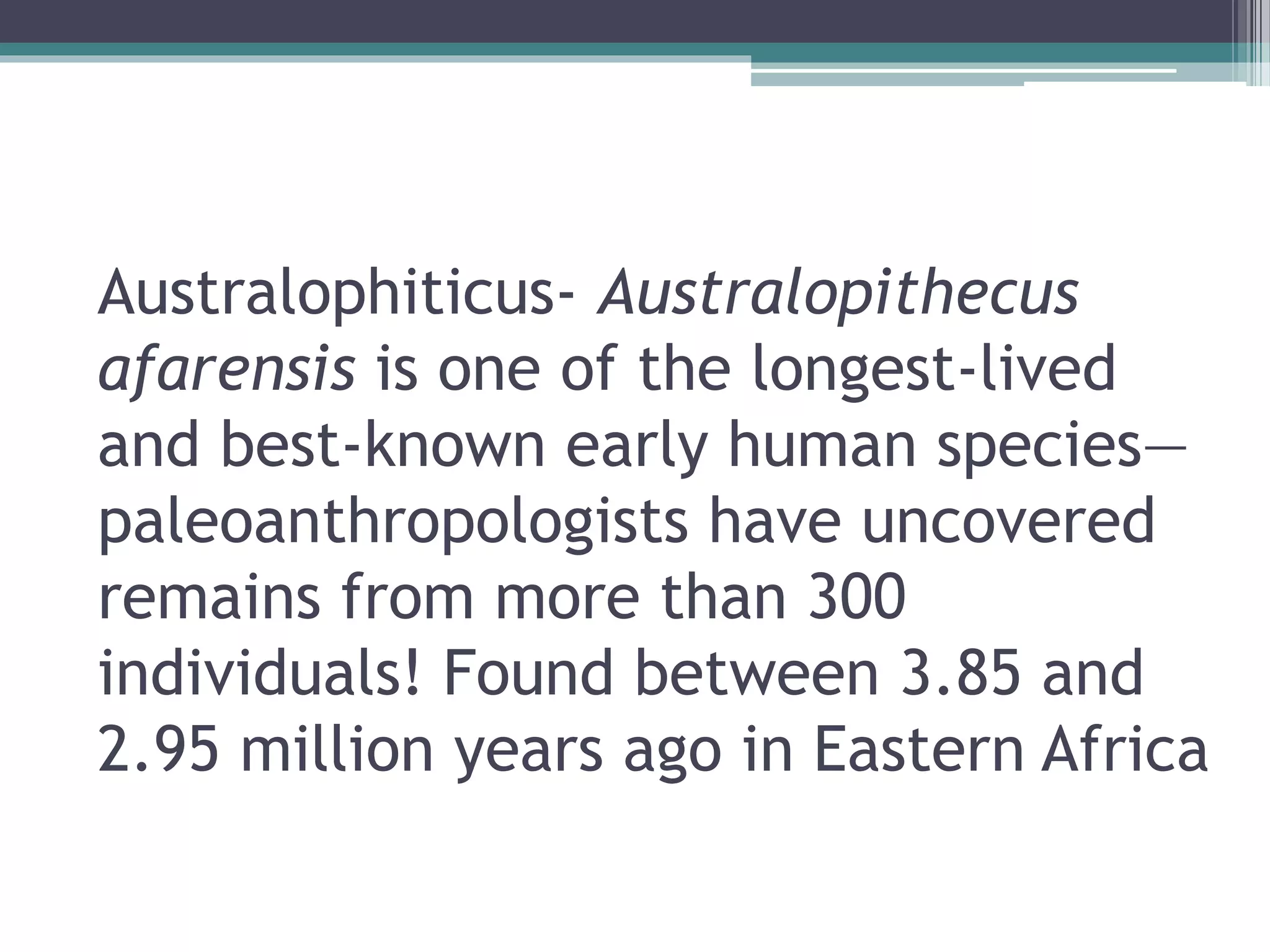 Milestone of human evolution | PPTX