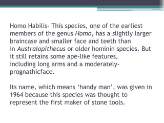Milestone of human evolution | PPTX