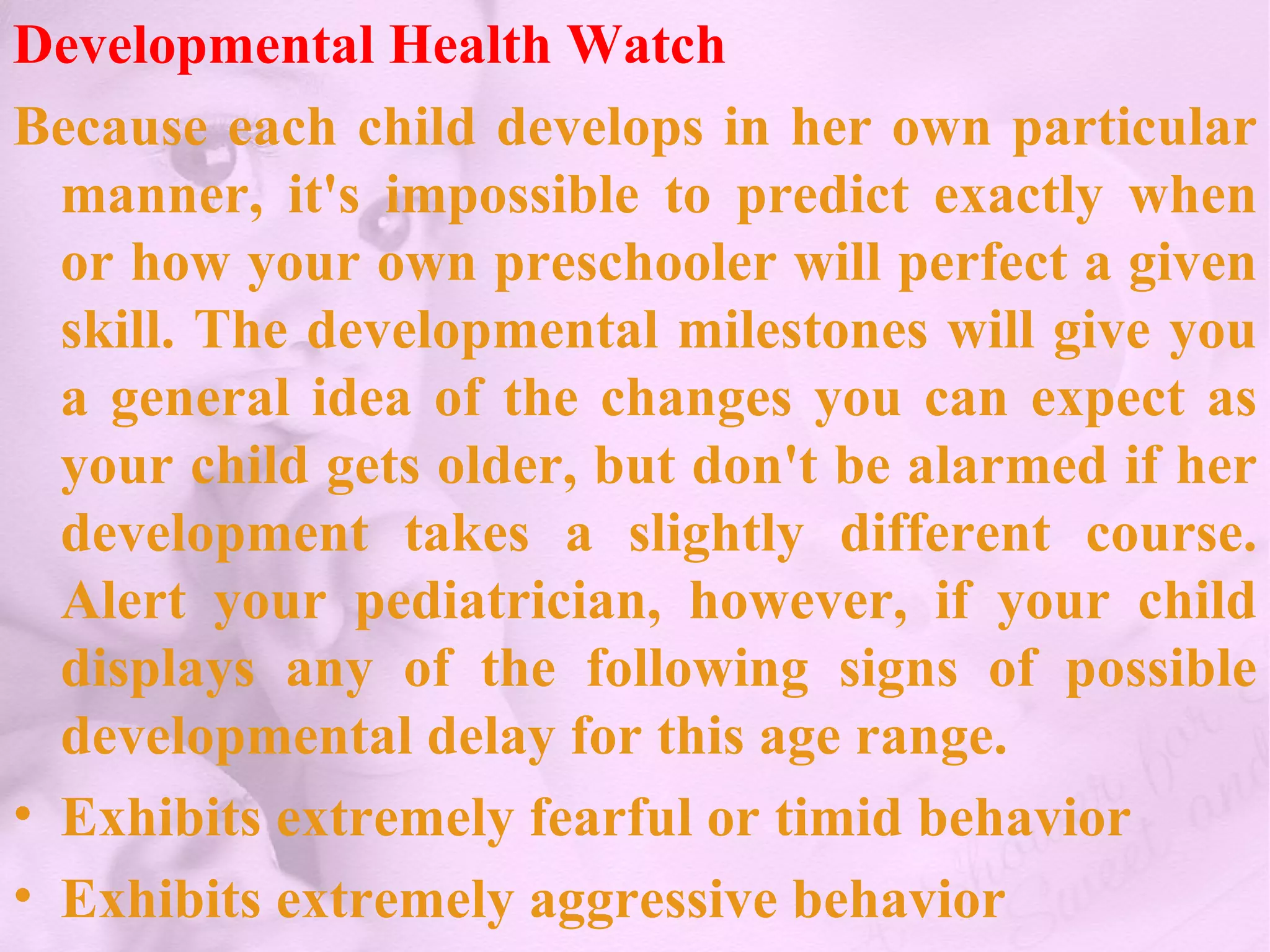 Developmental Milestones | PPT