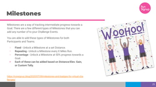 Milestones and Badges for Challenges | PPT