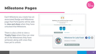 Milestones and Badges for Challenges | PPT