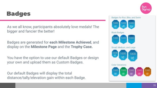 Milestones and Badges for Challenges | PPT