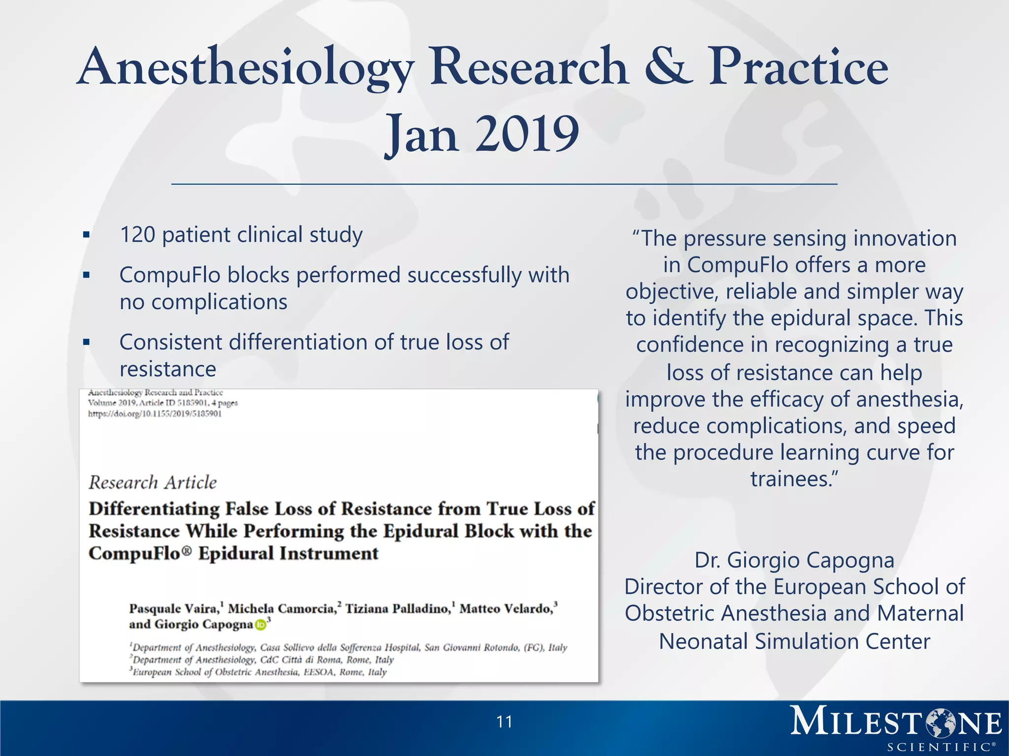 Milestone Scientific Inc. Investor Presentation November | PPT