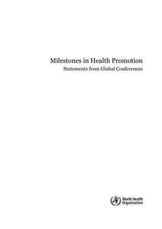 Milestones health promotion ok | PDF