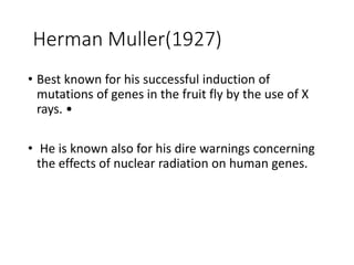 Milestones in genetics and molecular biology | PPTX