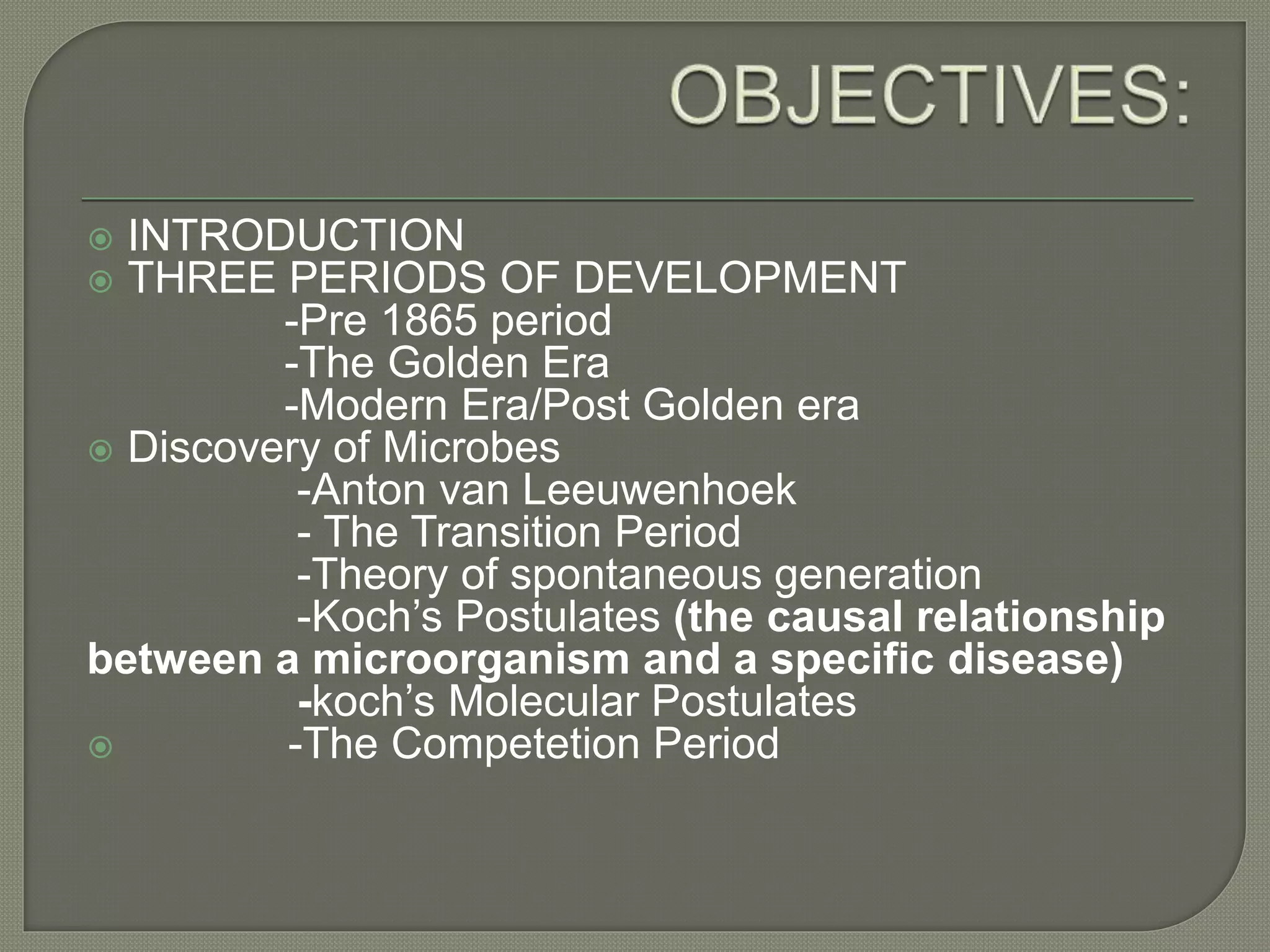 Milestones in microbiology | PPTX