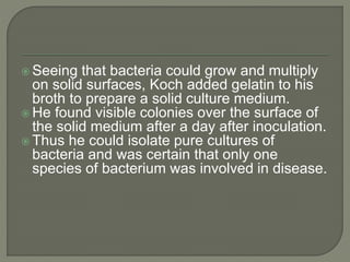 Milestones in microbiology | PPTX